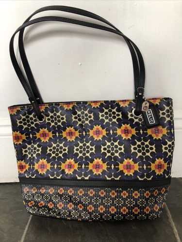 Relic Brand Collection, Flower Decor Canvas Tote Handbag Shoulder Bag ...