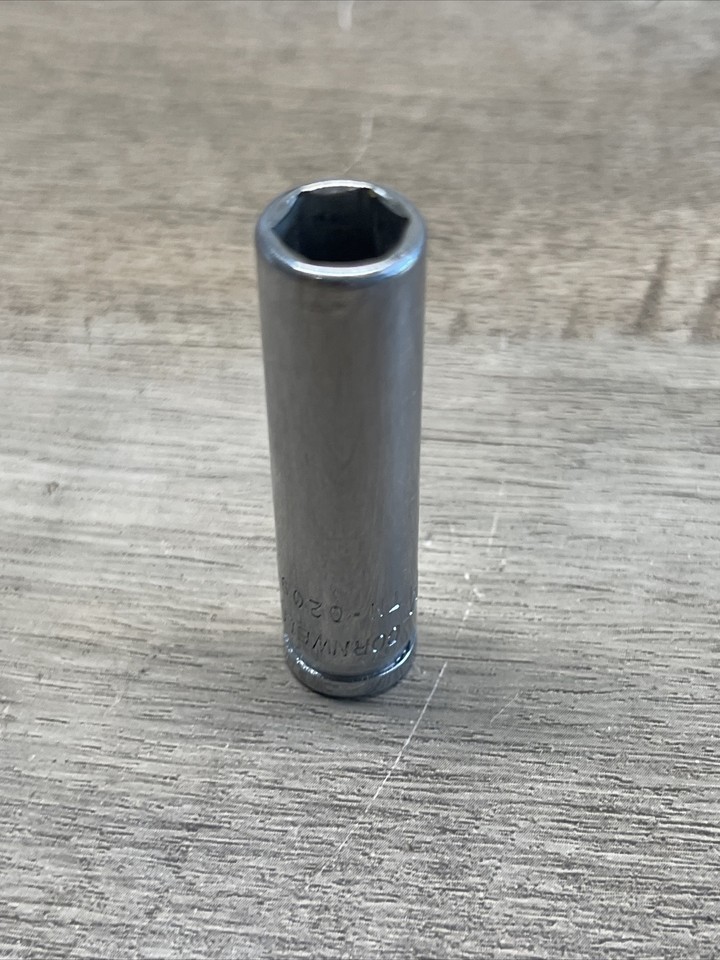 CORNWELL 14 TM-0209-L 9MM Metric 6 Point 1/4 Inch Drive Deep Socket USA ...