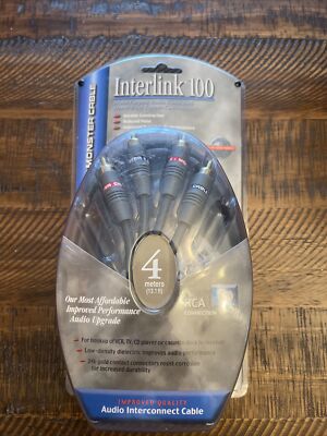 Monster Cable Interlink 100 Multi Purpose Audio Cable 4 Meters | eBay