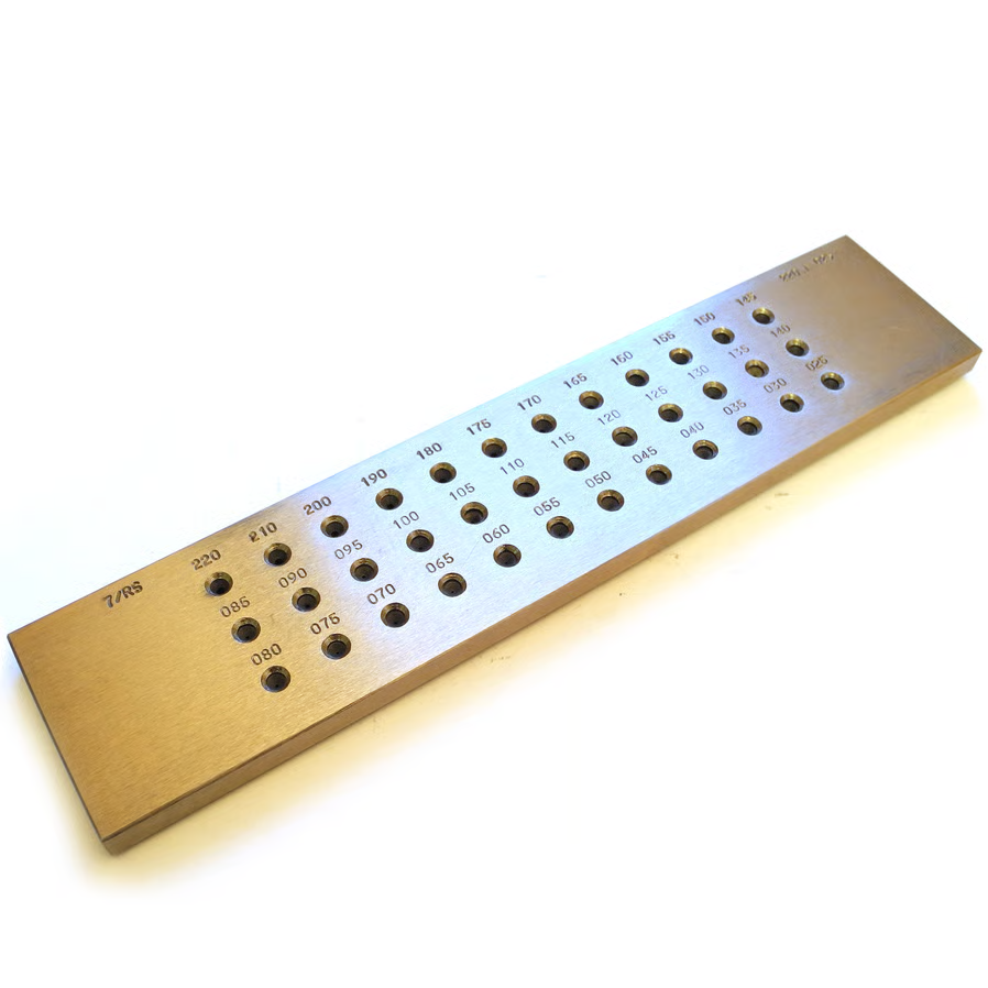 Tungsten Carbide Drawplate Round 36 Hole Ø0.25mm - Ø2.20mm Jewellers ...