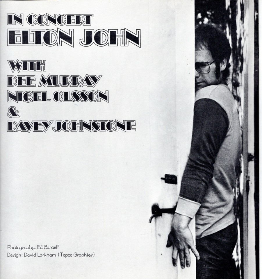 ELTON JOHN 1972 HONKY CHATEAU TOUR CONCERT PROGRAM BOOK BOOKLET-NM TO ...