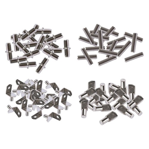 20Pcs Shelf Support Pins Hardware Iron Wood Shelving Shelf Bracket Pegs ...