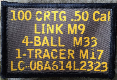 .50 Cal Ammo Can Morale Patch Tactical Military Army Badge Hook Flag | eBay