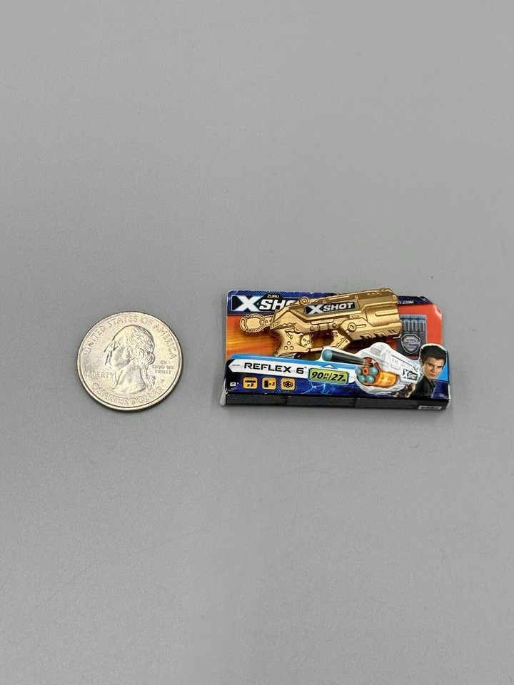 Zuru 5 Surprise TOY Mini Brands GOLD Xshot Reflex 6 Gun Miniature | eBay