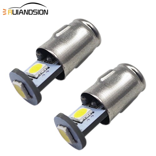 2pcs White BA7S 3030 LED 12V Car Interior Dashboard Gauge Light Bulb ...