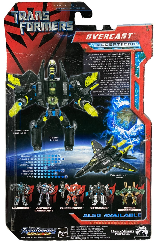 Transformers Overcast Decepticon Deluxe Allspark Power 2007 New w Package Damage | eBay