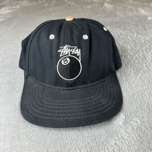 Vintage 90s STUSSY 8 Ball Snapback Hat Wool Blend Tribe Stüssy Capz ...