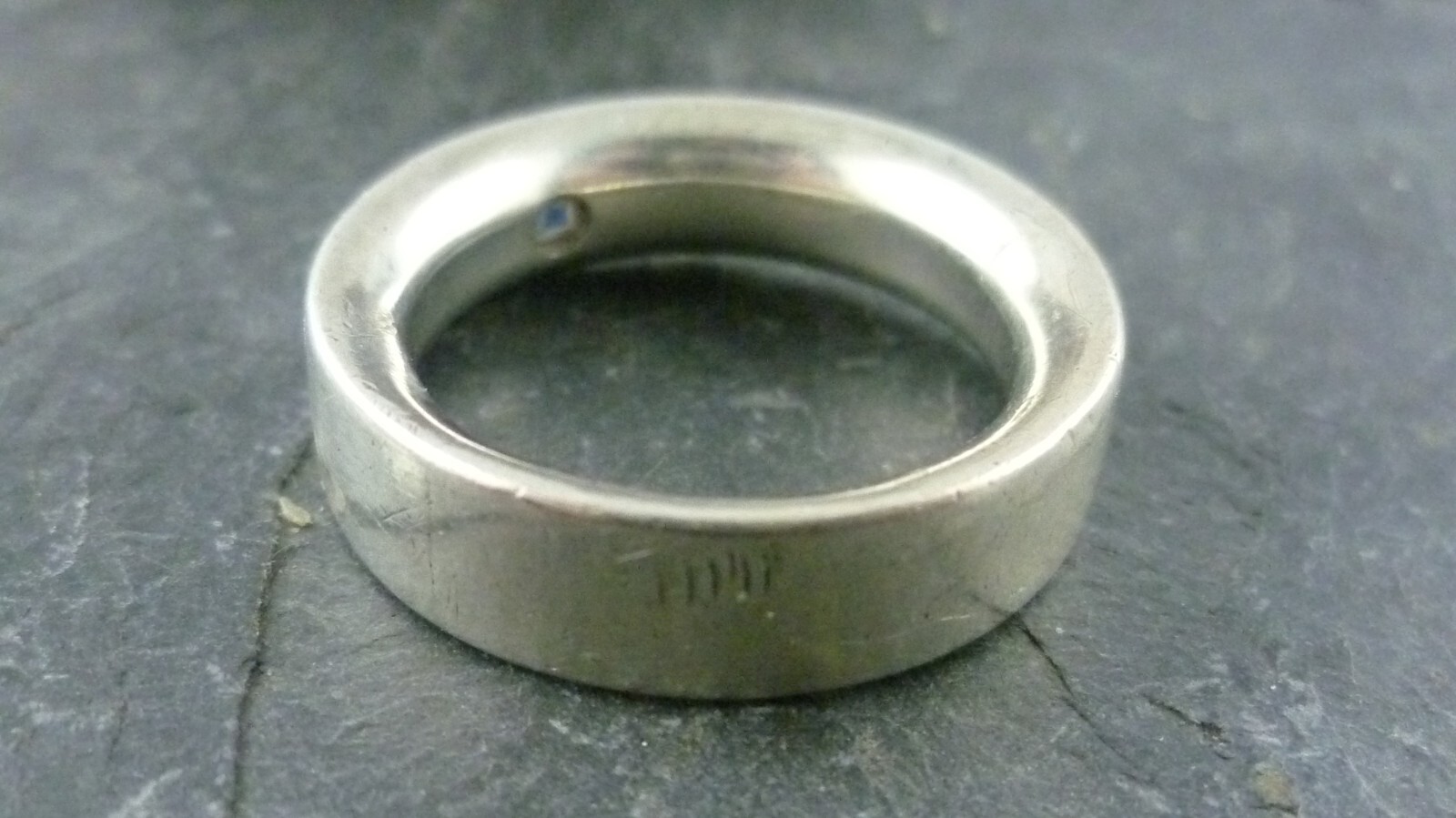 Ring schlicht mit Schmuckstein 925er Sterling Silber Ringgröße 60 | eBay.de