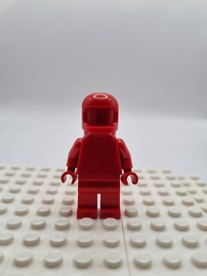 LEGO Spaceman minifigure - Monochrome Red- No Space logo on torso | eBay UK
