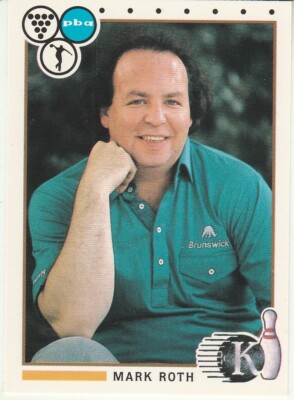 🎳 MARK ROTH 1990 Kingpins Collect-A-Card #80 Bowling card Hall of Fame ...