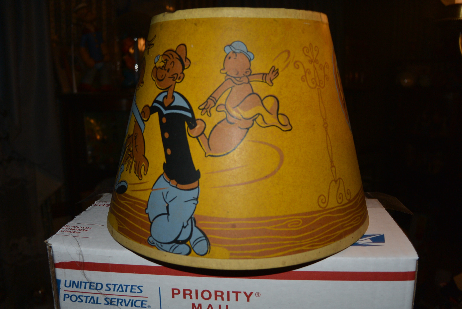 antique popeye lamp and shade | eBay