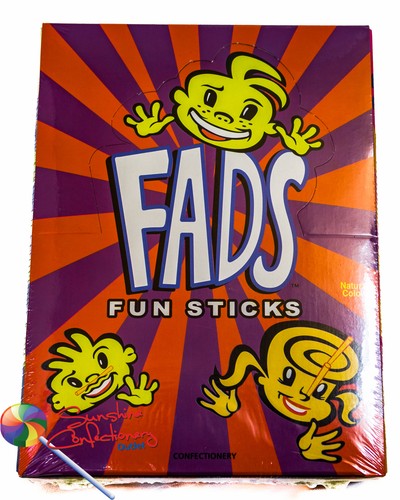 FADS FUN STICK LOLLIES - 48 packets - FYNA-loot bags Postage Included ...