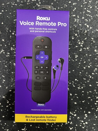 Roku Voice Remote Pro Wireless Remote Control with Rechargeable Battery ...