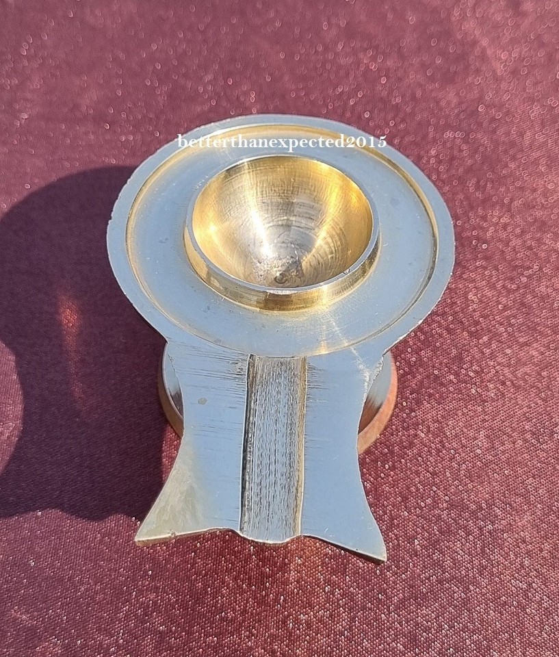 BRASS YONI HOLDER SHALIGRAM SHIVA LINGAM LINGHAM HINDU PUJA STAND NAAG ...