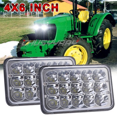 45W Led Tractor Work lights-Hi/Lo Beam For John Deere 6200,6300,6400 ...
