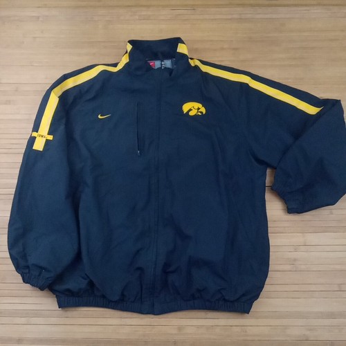 Vintage Mens Iowa Hawkeyes Full Zip Track Jacket Windbreaker Large | eBay