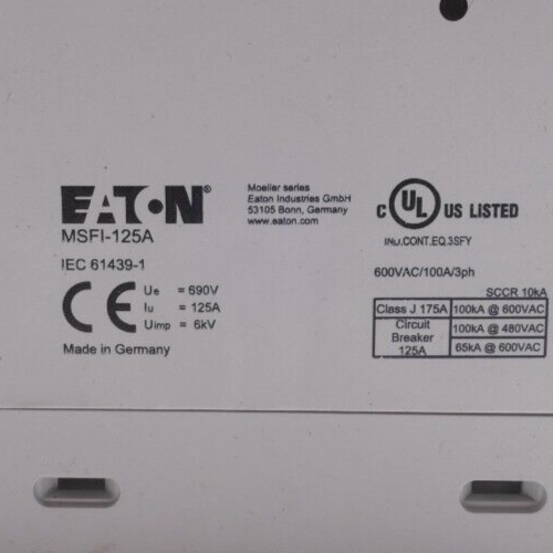4x Eaton MSFI-125A Einspeisemodul | eBay