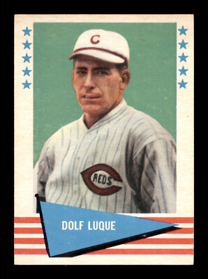 1961 Fleer Baseball Greats - #56 Dolf Luque - Crease Free | eBay