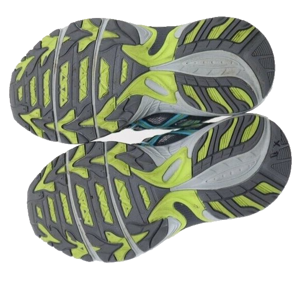 Asics Womens GEL-VENTURE 5 Trail Running Shoe Silver/Lime Punch Sneaker ...