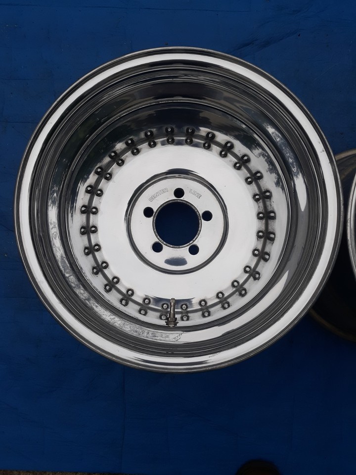 Center Line Auto Drag Wheels 15x12 Ford/ Mopar 1987 Pair Obsolete Used ...