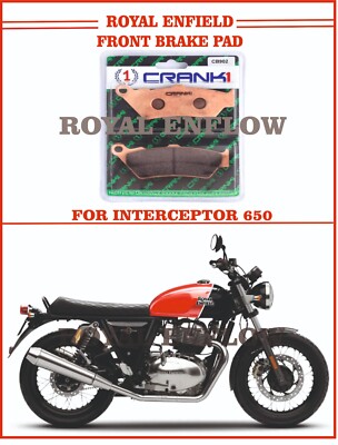 Fit For Royal Enfield Front Brake Pad for INTERCEPTOR 650 - | eBay