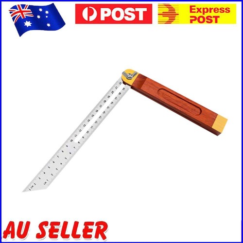 Wooden Marking Angle Rulers Gauges Sliding T-Bevel Level Measuring Tool ...