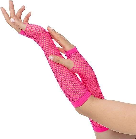 Long fishnet Gloves 1 Pairs Fancy Dress TUTU 1980s Hen Night | eBay UK