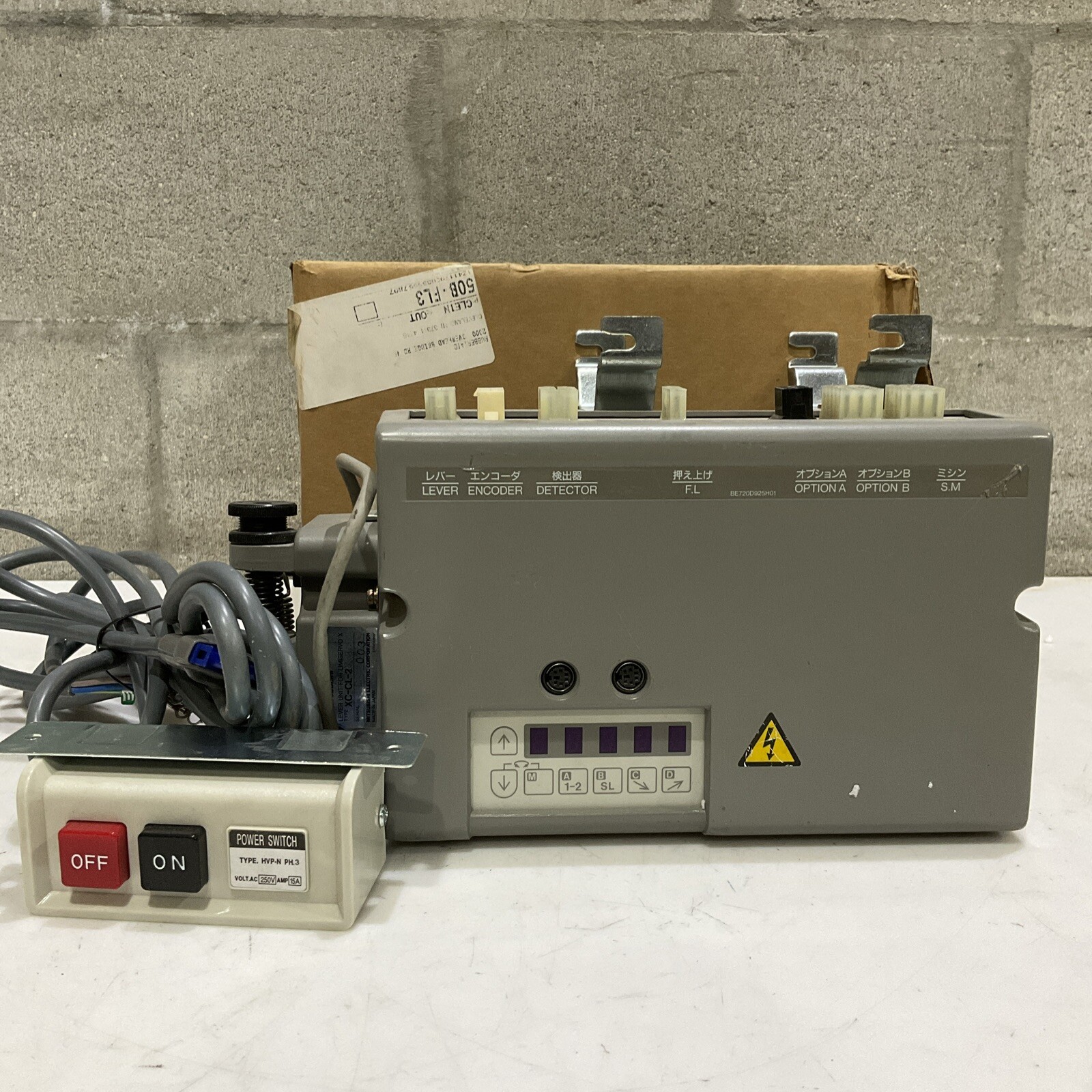 MITSUBISHI XC-EMFY-20-07 LIMISERVO NEEDLE POSITIONER XC-E SER. HVP-N XC ...