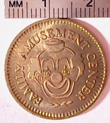 Family Amusement Center Clown Coin Game Token From Unknown Location | eBay
