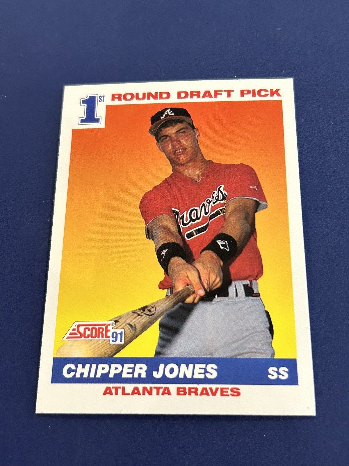 1991 Score Chipper Jones Rookie Card RC #671 HOF - Atlanta Braves | eBay