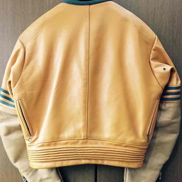 Vintage Vanson Special order color star riders Leather motorcycle Black ...