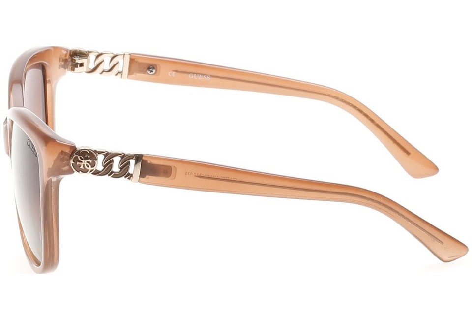 NWT Guess Sunglasses GU 7385 45H Shiny Light Brown / Gradient Brown 56 ...