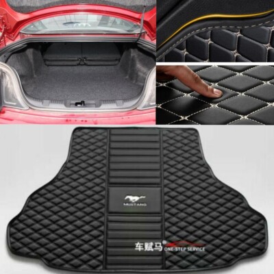 For Ford Mustang 1994-2024 Car Trunk Mats Auto Rear Carpets Cargo ...