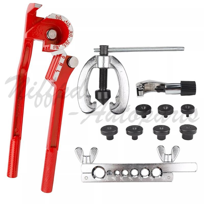 13Pcs Brake Air Line Double Flare Flaring Tool Kit Set & 3 in 1 Tube ...