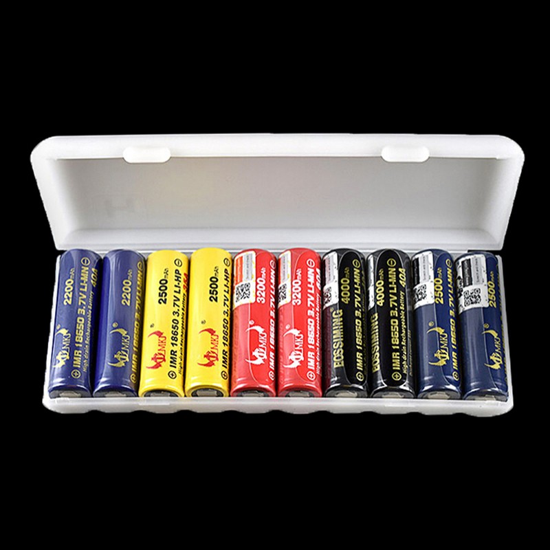 Portable plastic battery case cover holder storage box for 10pc 18650 ...