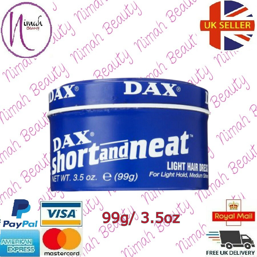 DAX Wax Blue Short And Neat Light Hair Dress 99g Tin / light Hold ...