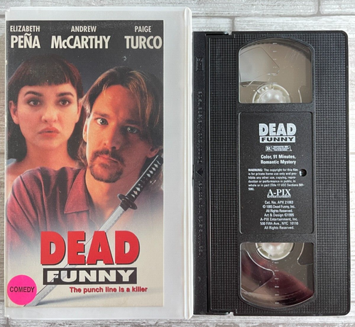 Dead Funny VHS Elizabeth Pena Andrew McCarthy Paige Turco Blanche Baker ...