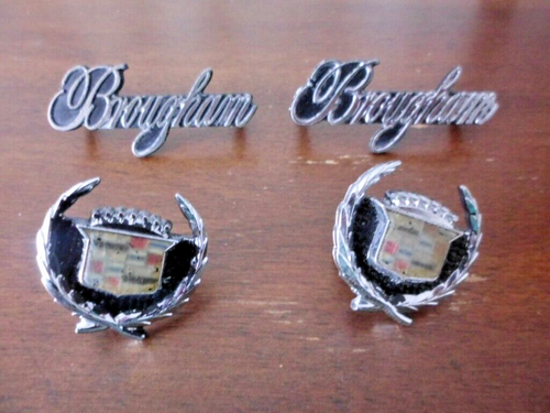 1969 Cadillac Fleetwood - Brougham & Crest Sail Panel Emblems **READ ...