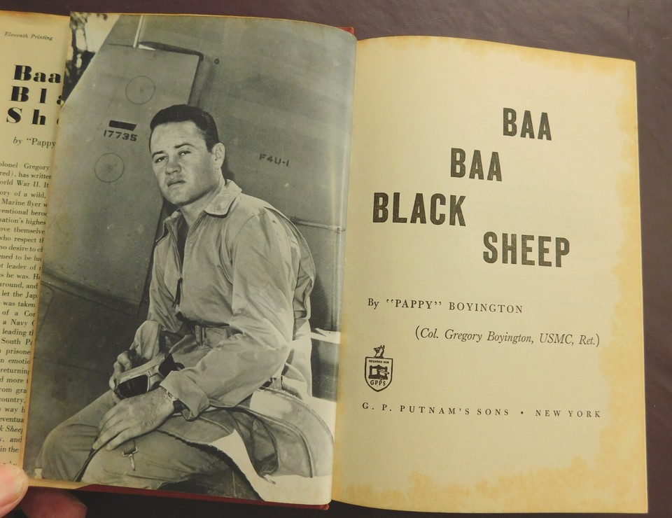 Baa Baa Black Sheep Uniquely signed "Col. Greg "Pappy" Boyington" | eBay