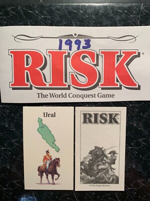 Risk 1993 URAL Cavalry Card Replacement Game Piece Parker Brothers | eBay