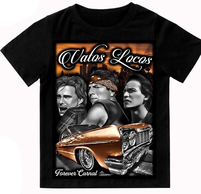 Vatos Locos Forever Carnal Mens Heavyweight T-Shirt Shaka Wear Tee | eBay