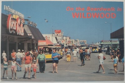 Vintage Boardwalk Wildwood New Jersey Postcard Coca Cola Camel ...