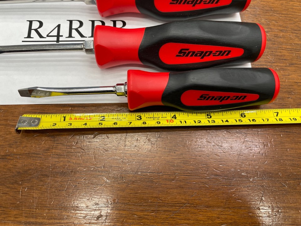 Snap-on Tools USA NEW 6pc RED Soft Grip Combination Screwdriver Set ...
