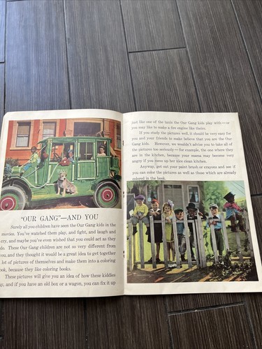 Antique 1933 The Little Rascals Our Gang Jumbo Coloring Book w/ Film ...