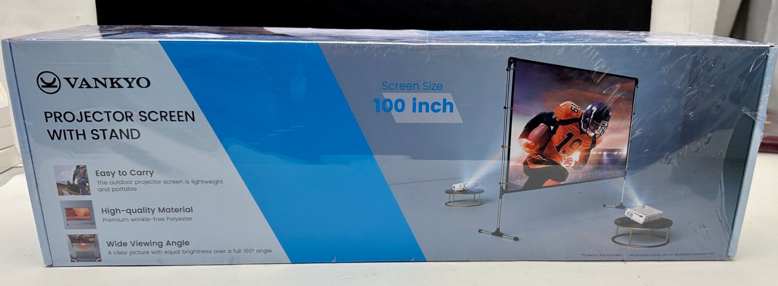 Vankyo 100" Projector Screen with Stand for sale online | eBay