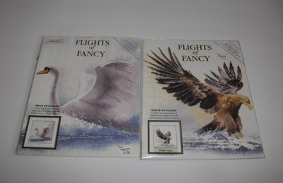 Heritage Flights of Fancy Lot of 2 SWAN, EAGLE IN FLIGHT BIRD Cross ...