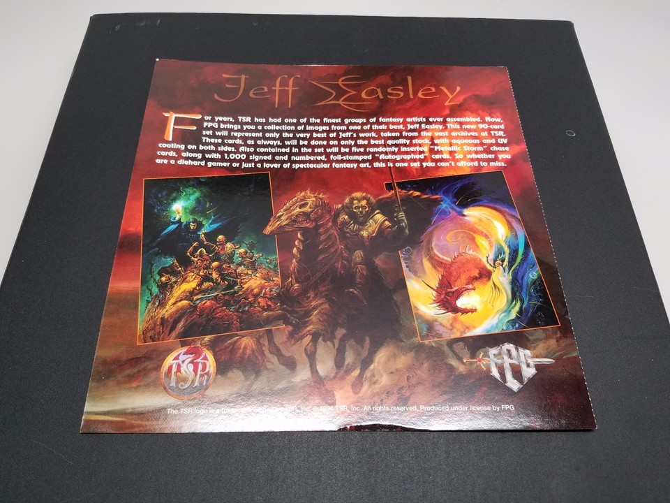 1994 Jeff Easley Fantasy Art FPG & TSR Promo Sample *Jumbo 8"x8 ...