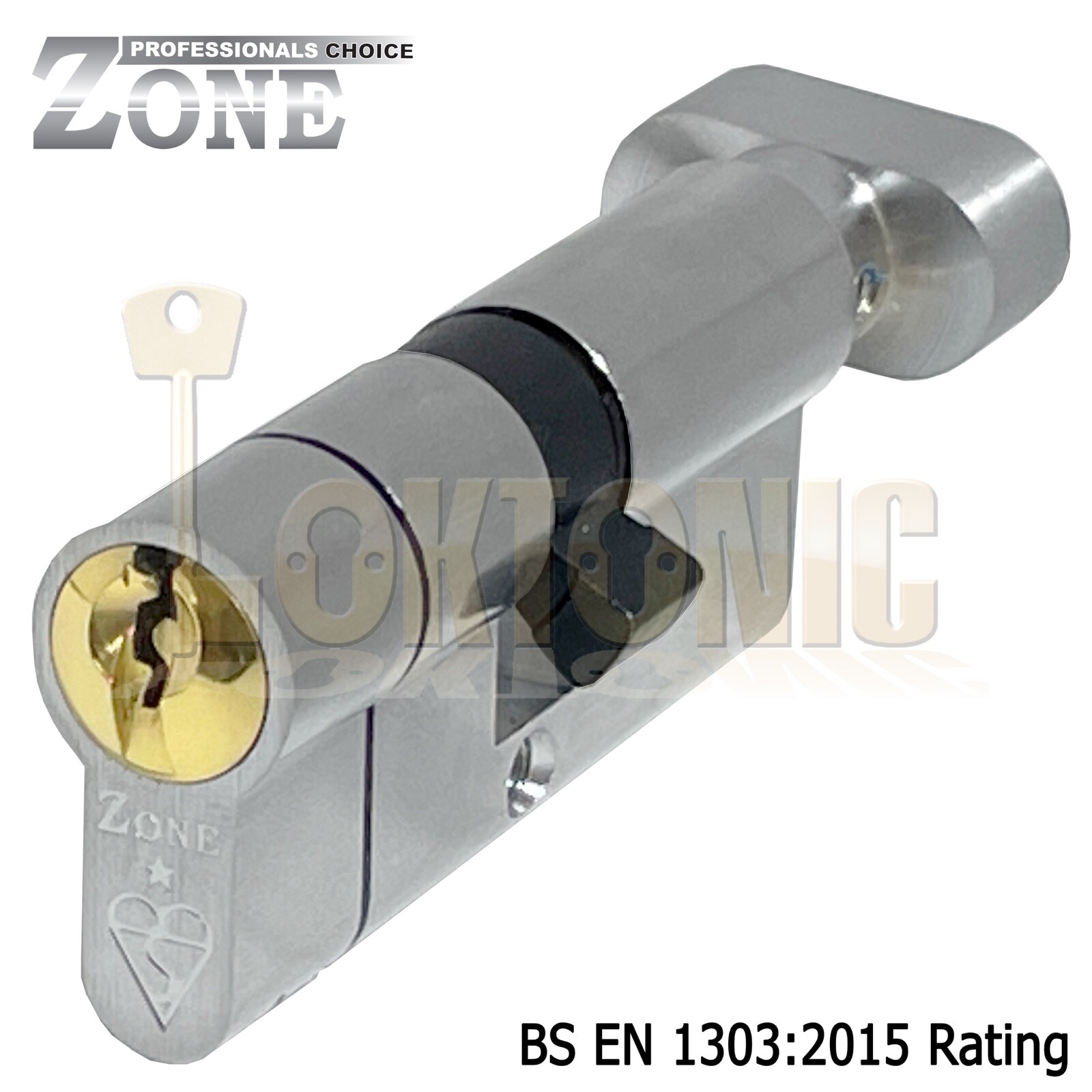 Zone 6 Pin Sold Secure Gold Thumb Turn Euro High Security Cylinder Lock ...
