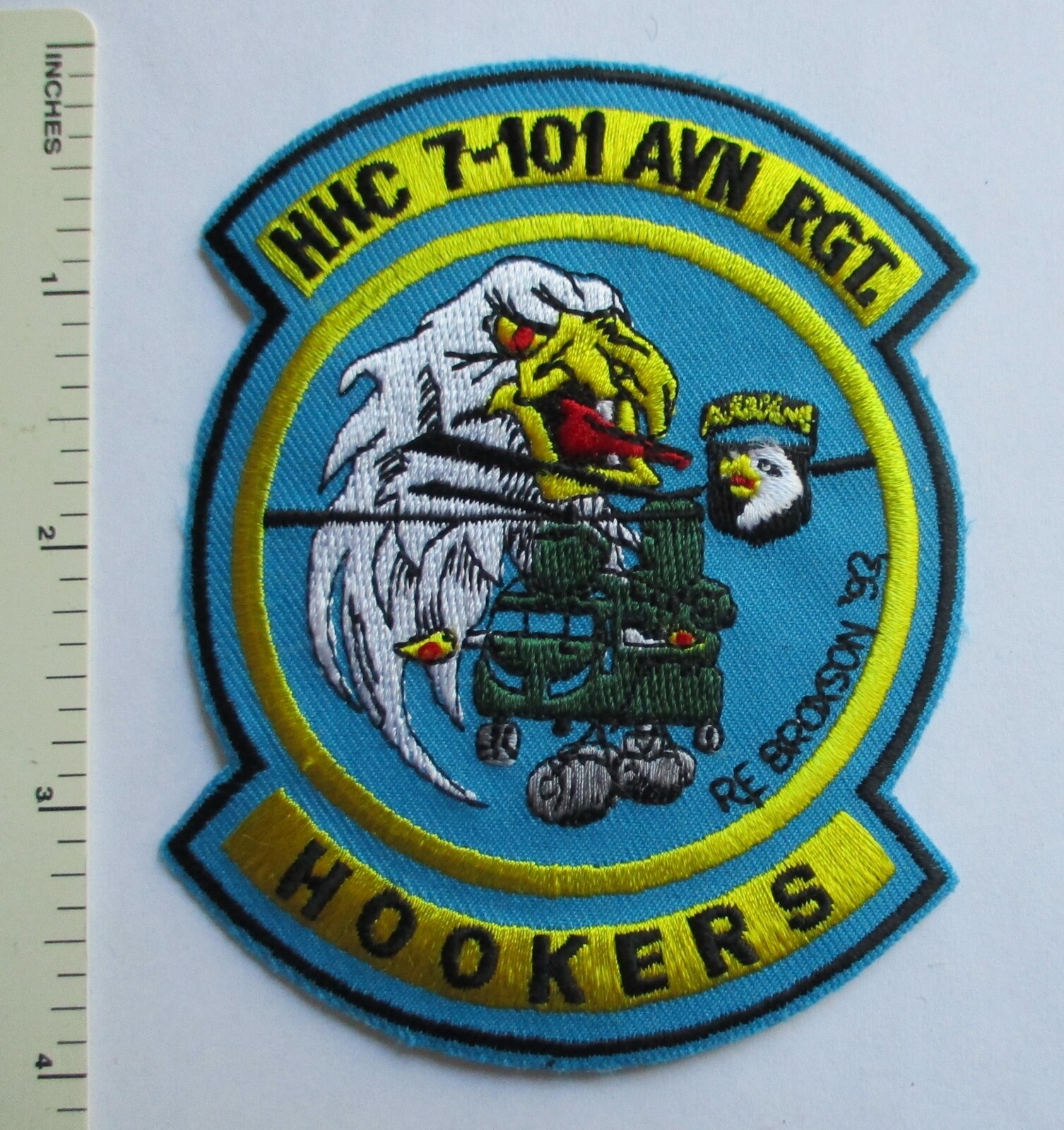 US ARMY 7 - 101 AVIATION REGIMENT HHC HOOKERS PATCH Original | eBay