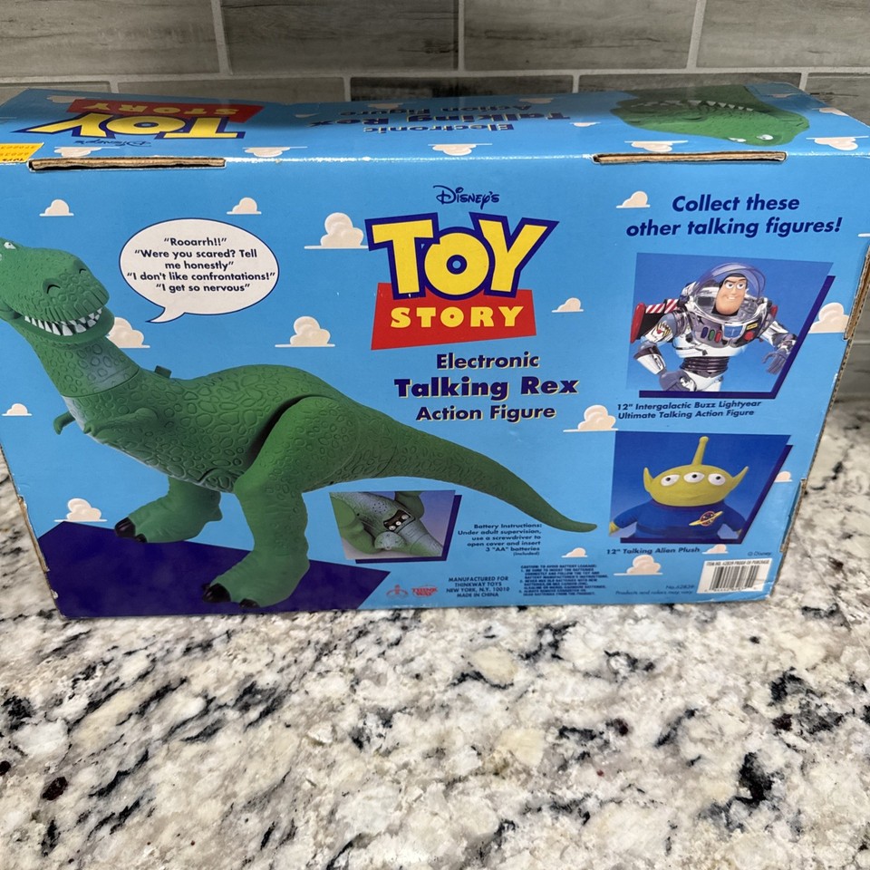 Toy Story Rex Dinosaur Talking Thinkway 1996 Disney Pixar NEW Toys R Us ...